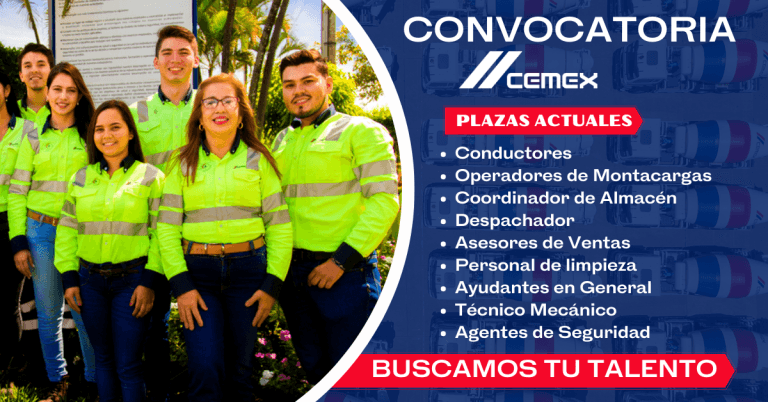 Empleos en CEMEX - Oportunidades en construcción y producción de cemento